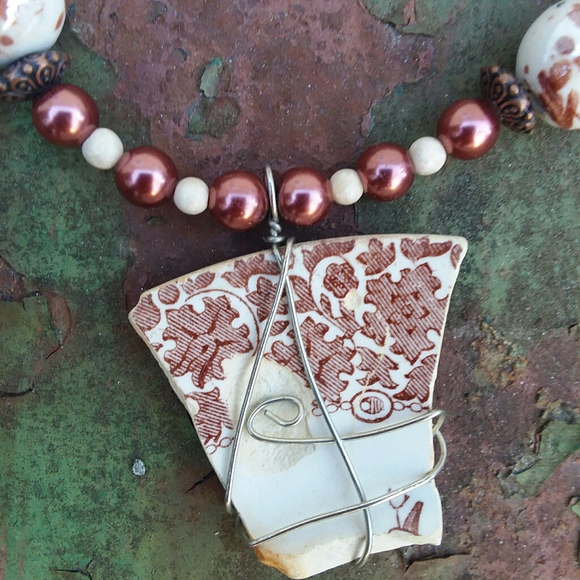 Hand Crafted | Jewelry | Copper Scroll Necklace Earrings Set | Poshmark